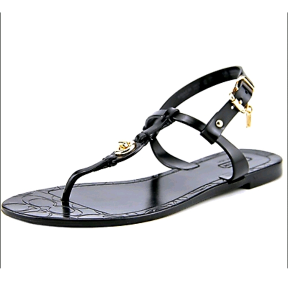 Coach Pier Black Jelly Sandals - Gem